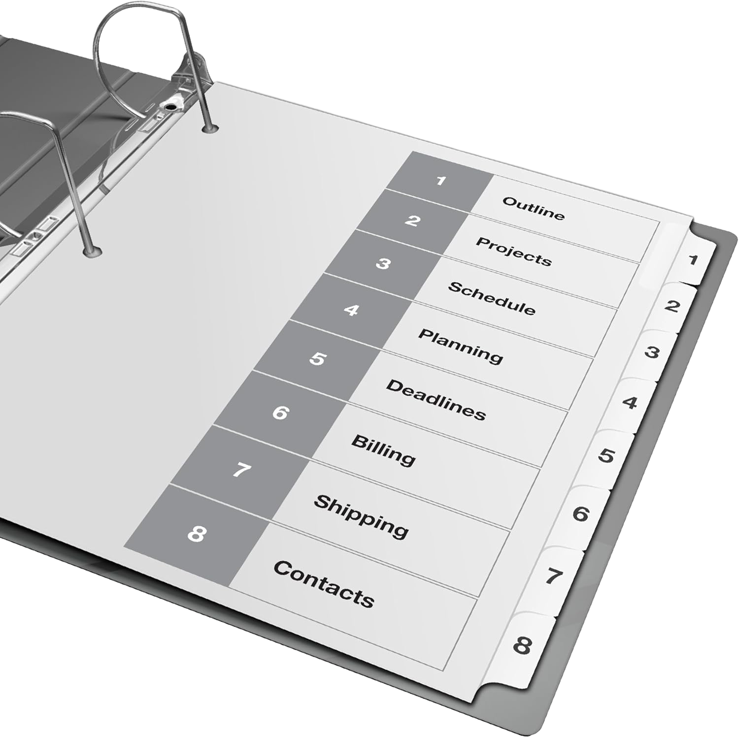 Davis Group Index Tab Dividers for 3 Ring Binders - Davis Group
